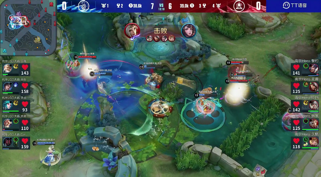 哲神和张角神情形成鲜明对比！LGD绝境翻盘Hero，Cat：久酷在梦游-王者荣耀官方网站-腾讯游戏