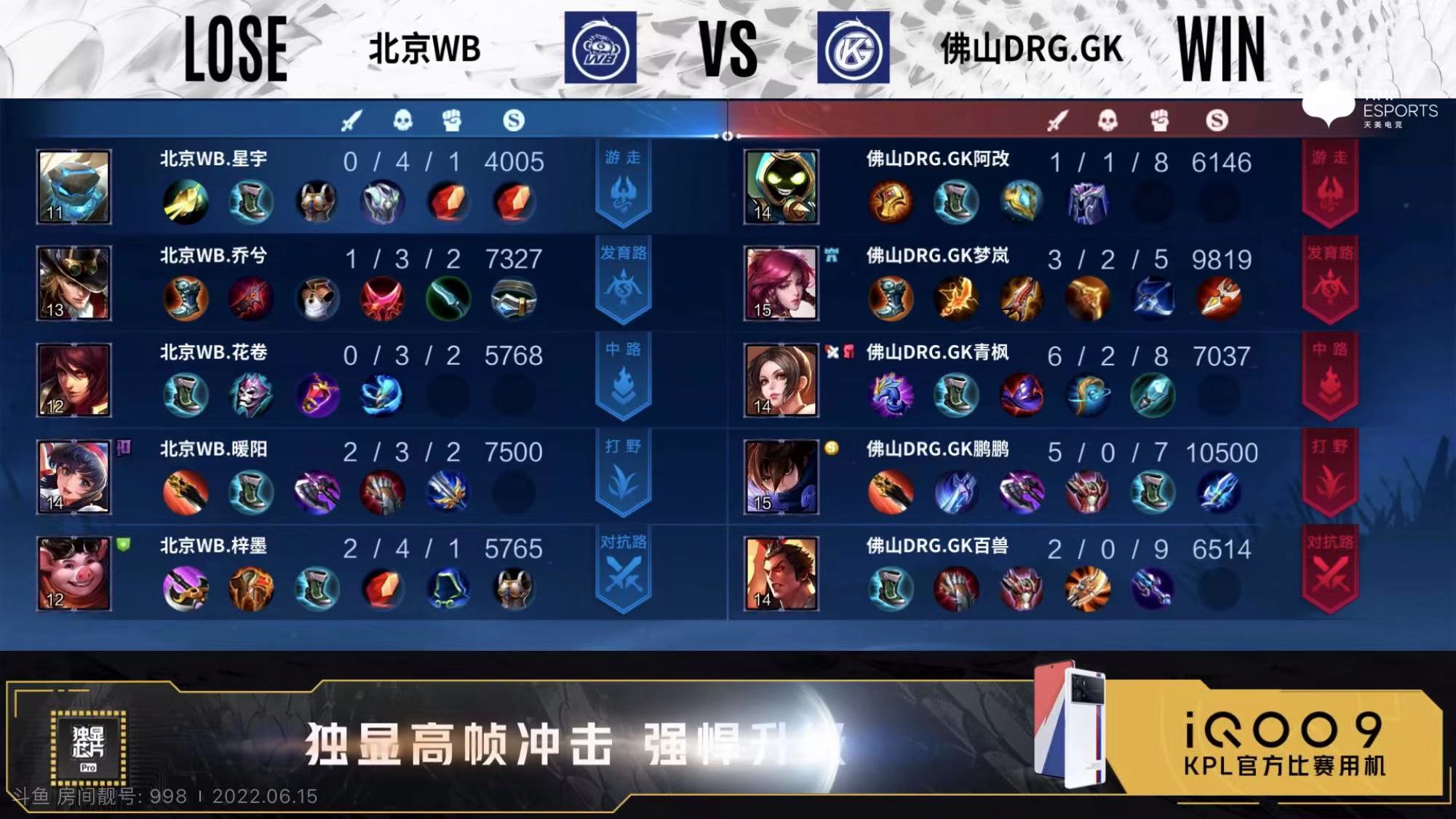 破浪乘风绽锋芒，佛山DRG.GK3:1击败北京WB-王者荣耀官方网站-腾讯游戏